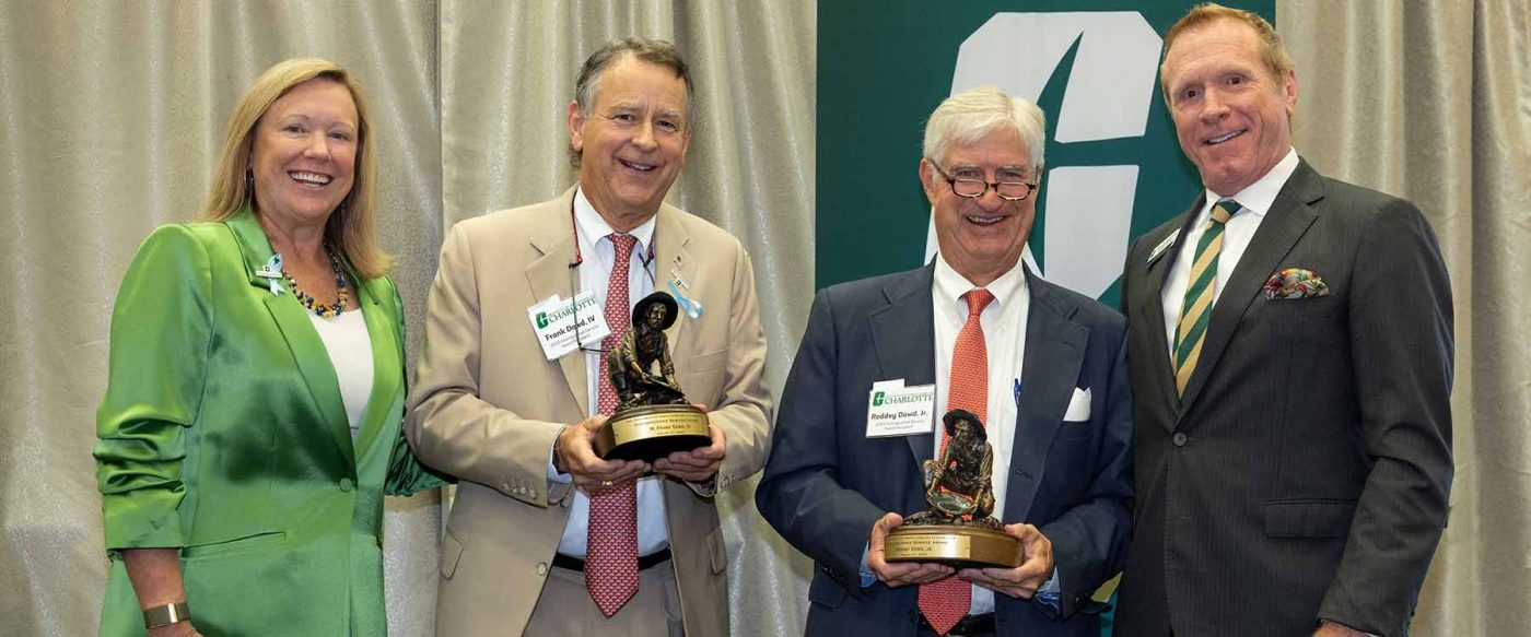W. Frank Dowd IV and Roddey Dowd Jr. receive UNC Charlotte ...