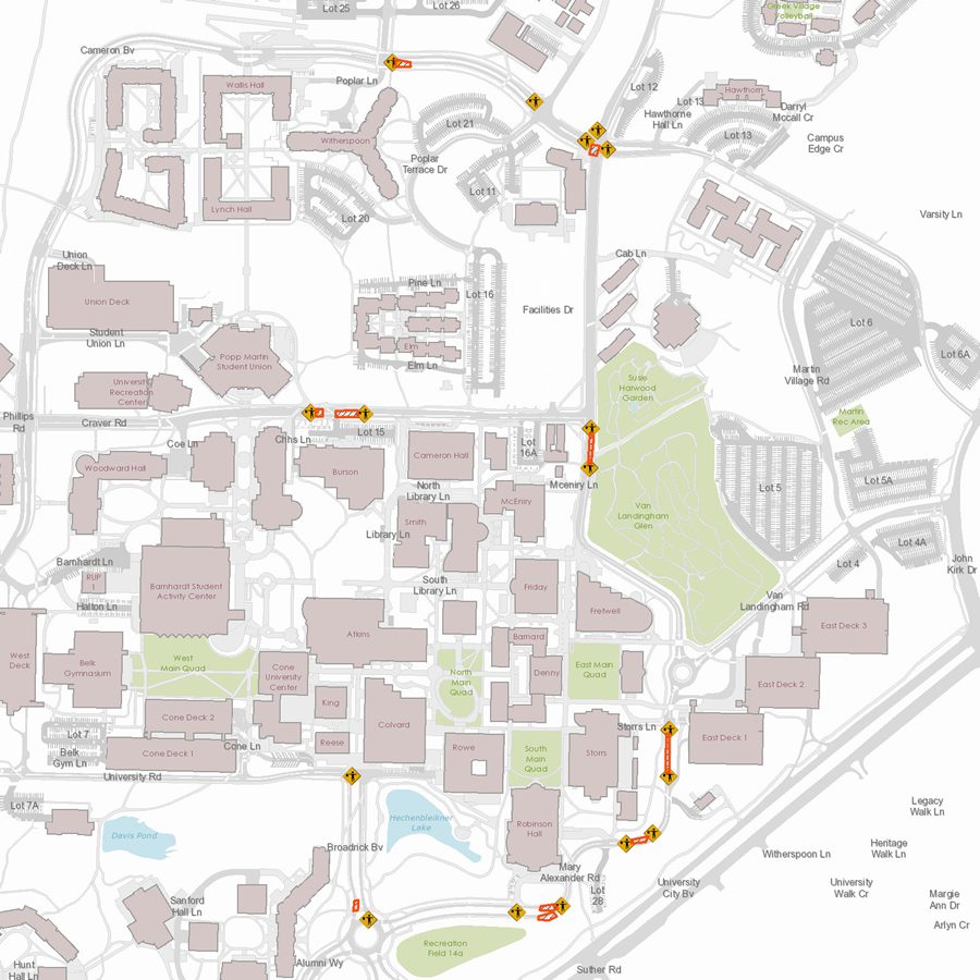 Campus road repairs scheduled - Inside UNC Charlotte