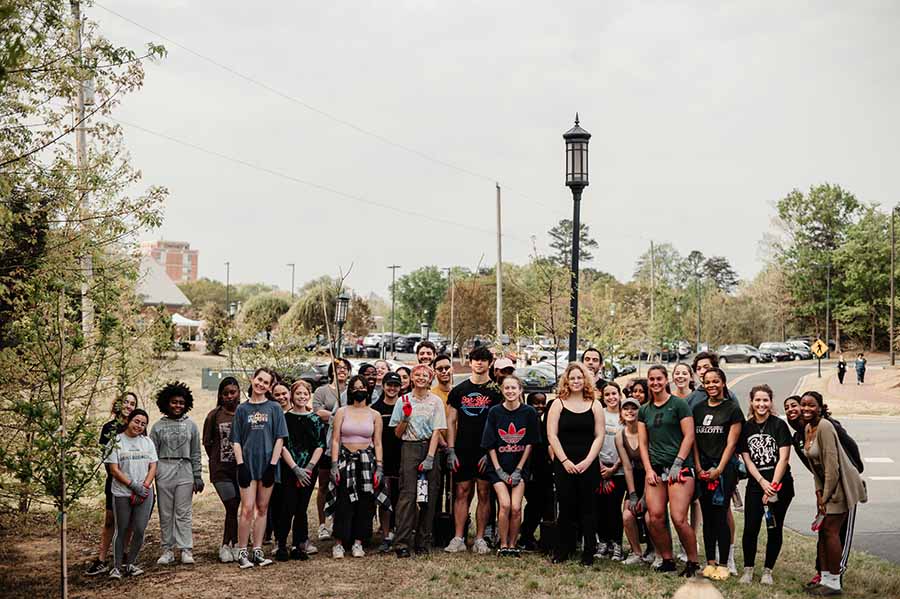 Annual tree planting held as part of Earth Month - Inside UNC Charlotte