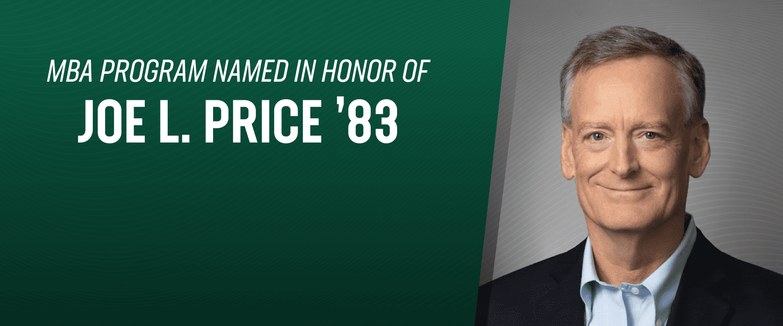 UNC Charlotte names MBA program in honor of Joe L. Price ’83 - Inside ...